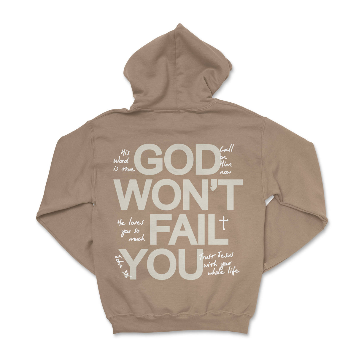 God Won't Fail You Hoodie – IV His Glory Clothing